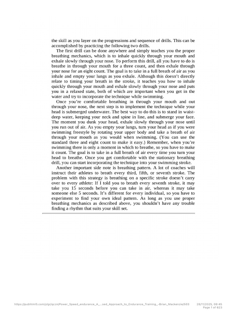 Power Speed Endurance A Skill-Based Approach To Endurance Training ...