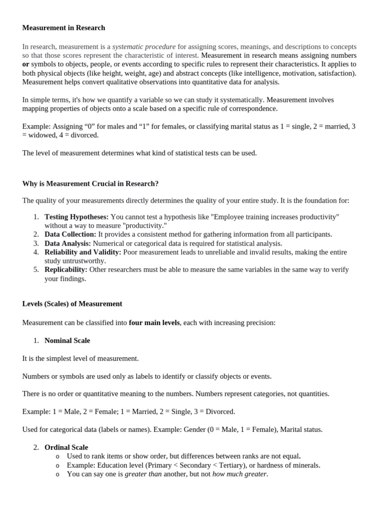 HDCU001 Introduction To Research DND DCH DCOH-1 | PDF | Level Of ...