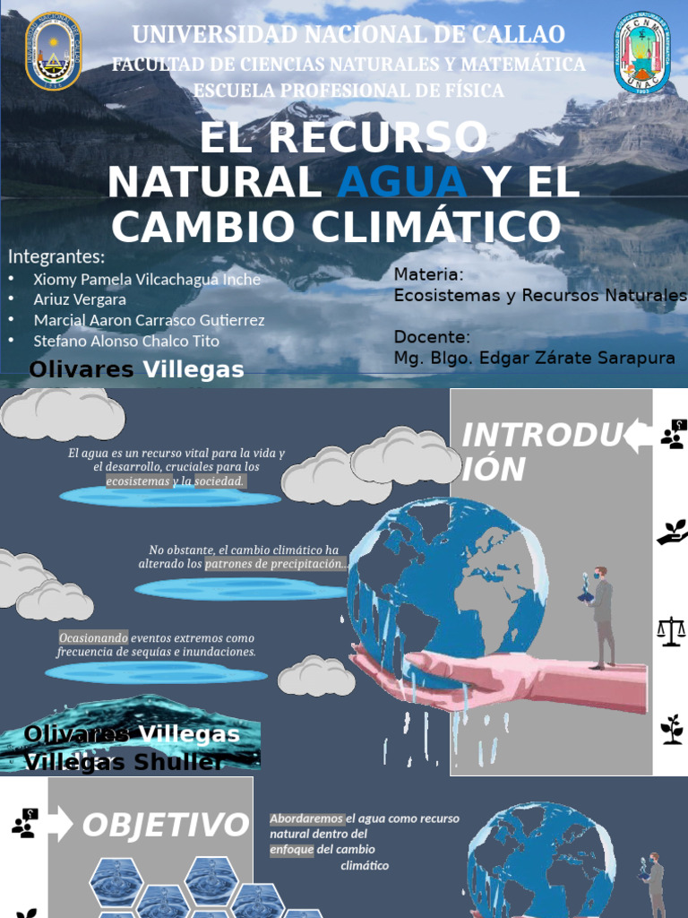 El Recurso Natural Agua y El Cambio Climático - Grupo 2 | PDF | Agua ...