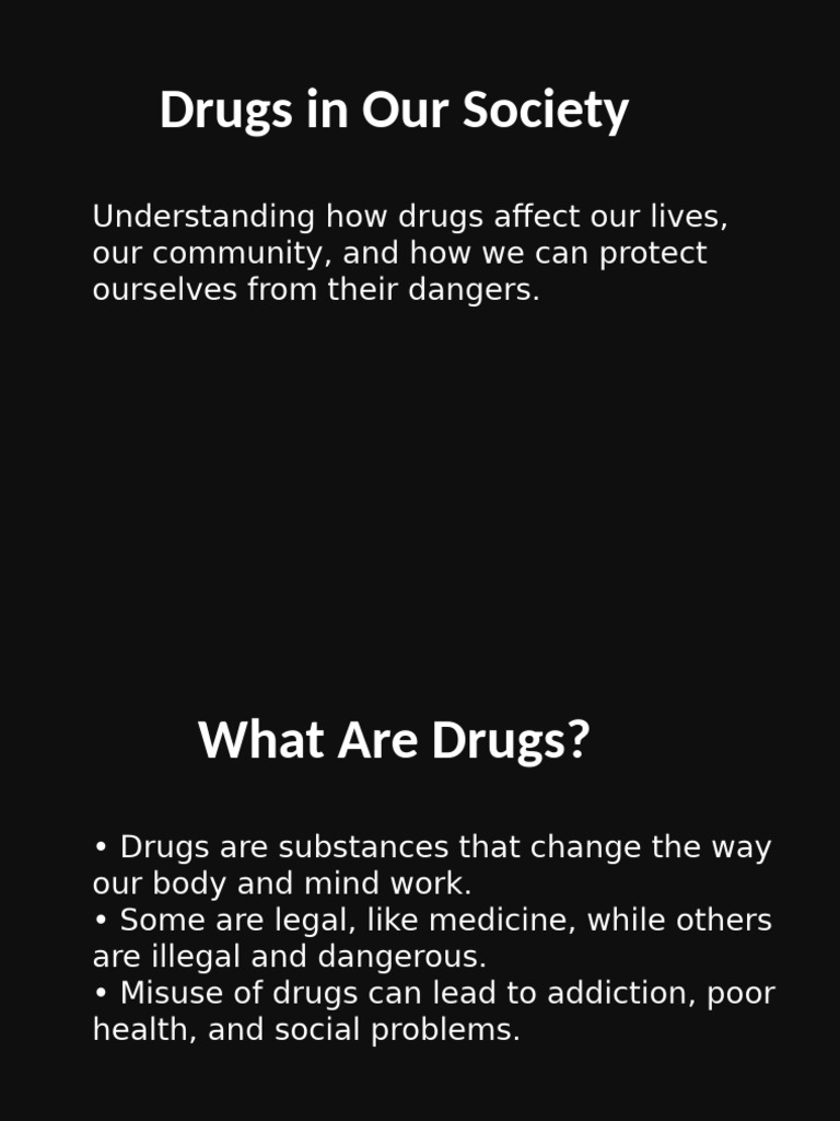 Impact of Drugs on Society and Health | PDF