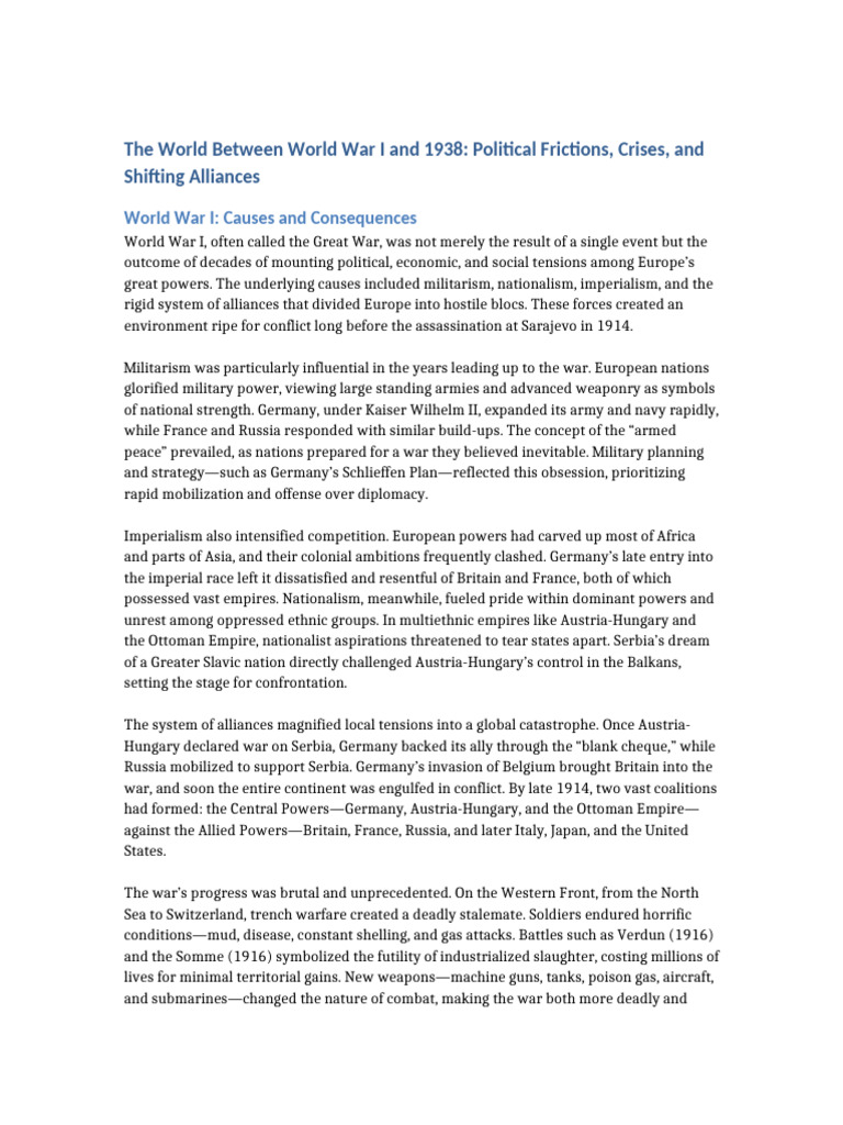MODERN WORLD HISTORY | PDF | World War I | German Empire