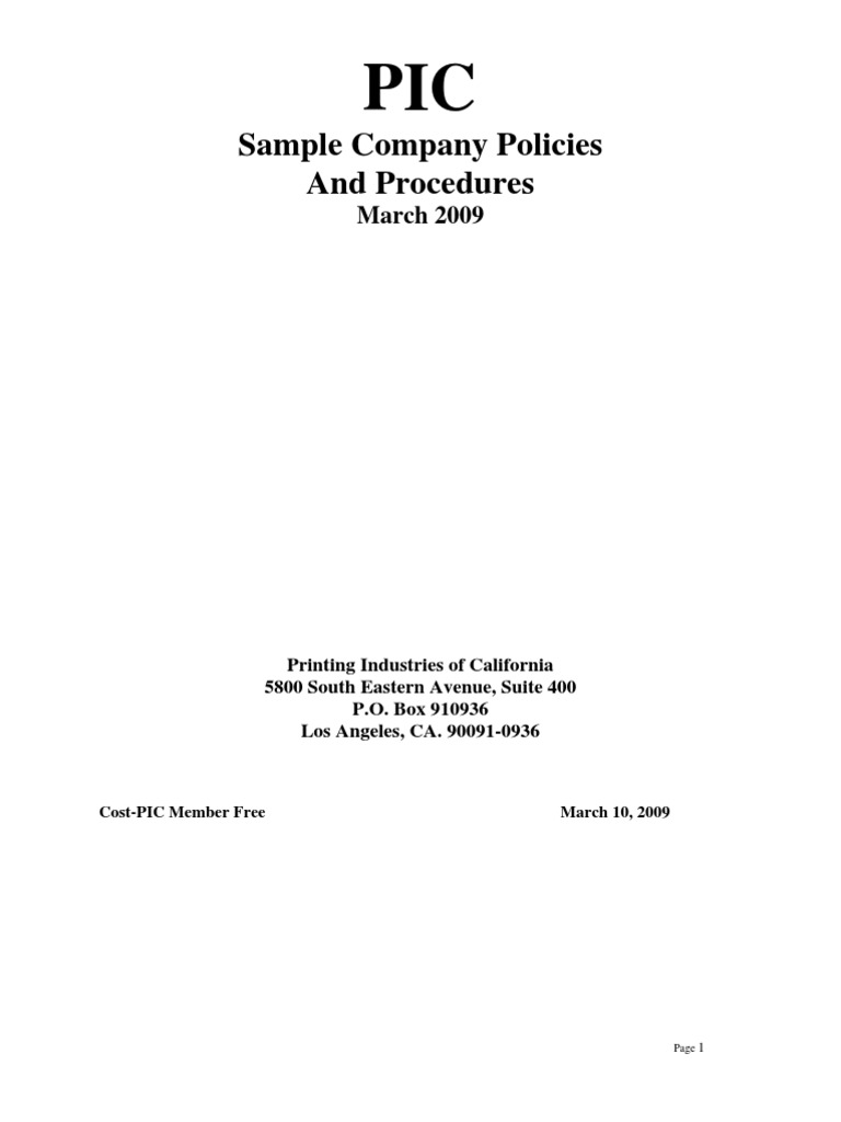 Sample Handbook 2009 | PDF