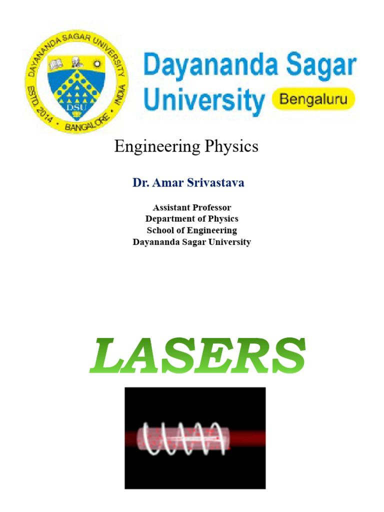 Module - 3 Laser Study Material | PDF | Laser | Laser Diode