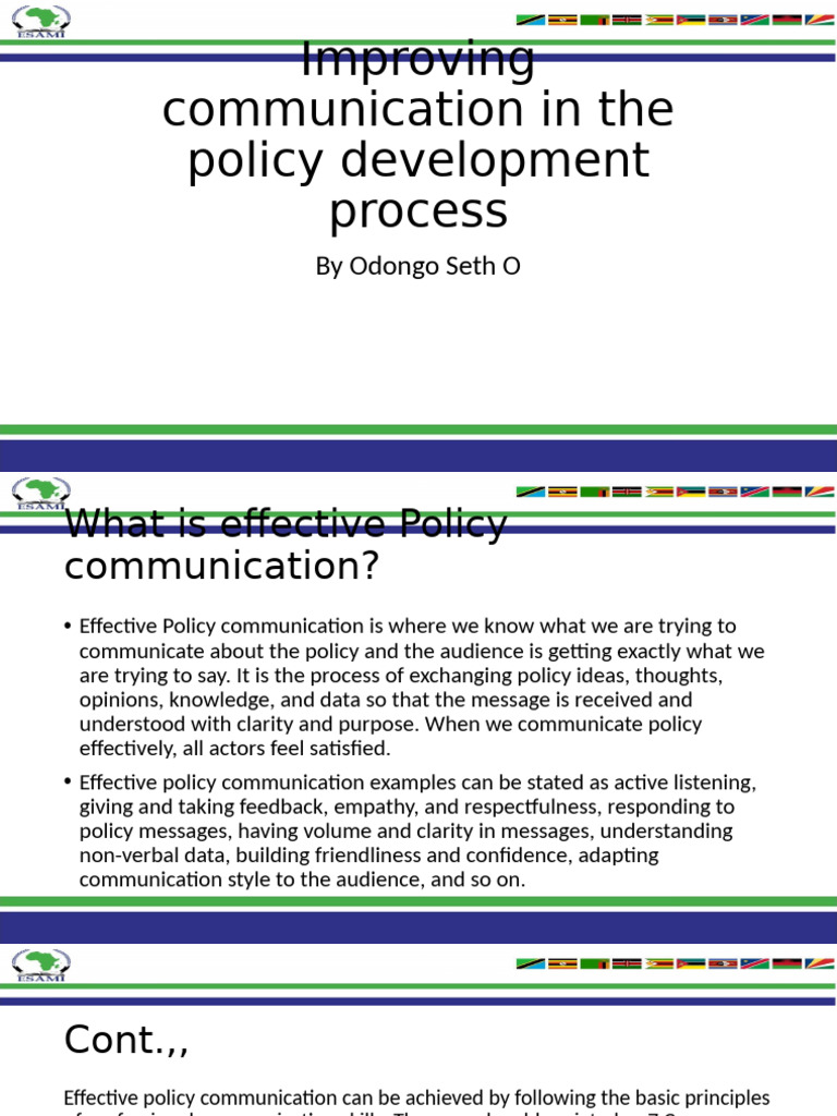 PP 05-Improving Communication in The Policy Development Process | PDF ...