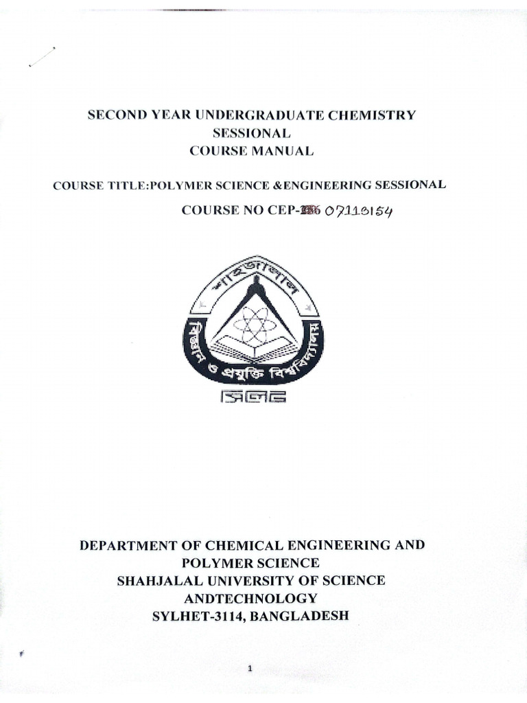 Polymer Lab Manual | PDF