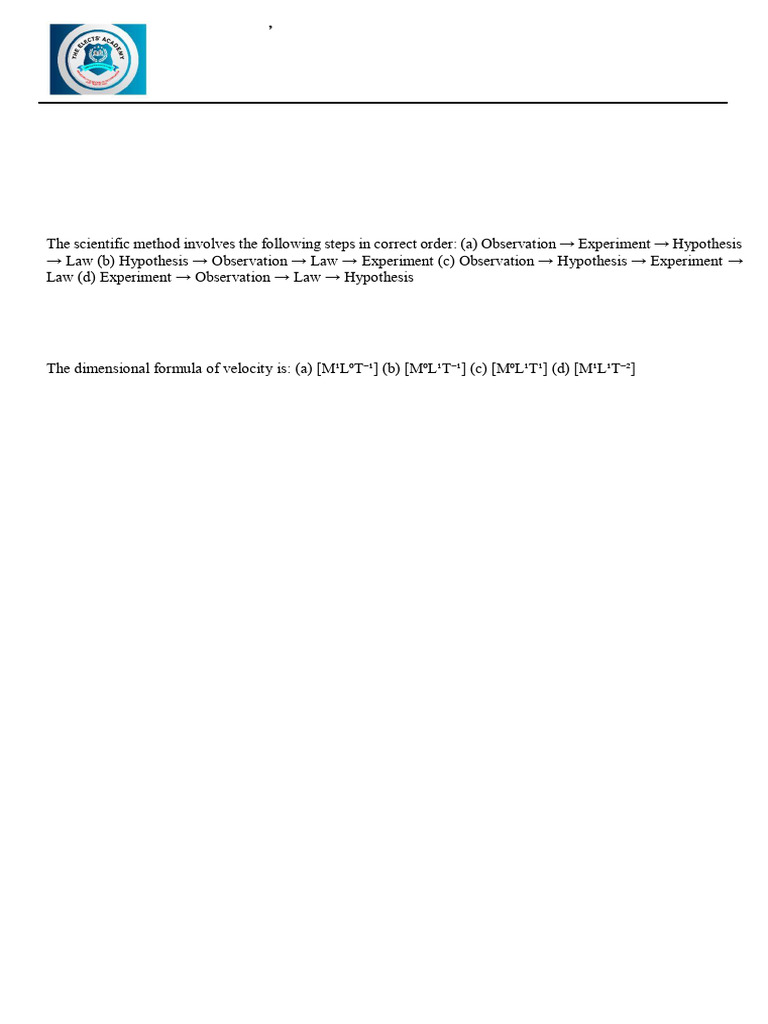 SS1 Physics First Term Exam 2025/2026 | PDF | Force | Weight