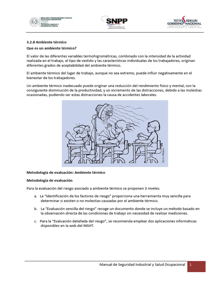 Ambiente Termico | PDF | Seguridad y salud ocupacional | Termorregulación