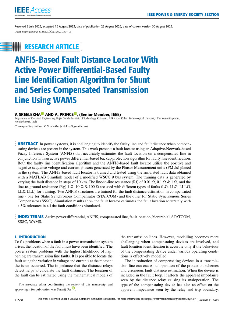 ANFIS-Based Fault Distance Locator With Active Power Differential-Based ...