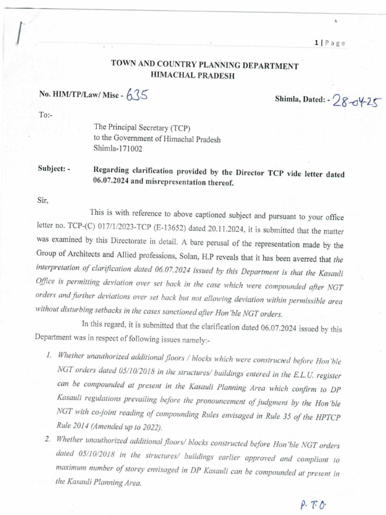 P.regulation Letter | PDF