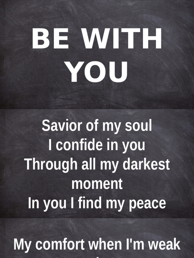 Be With You Pdf