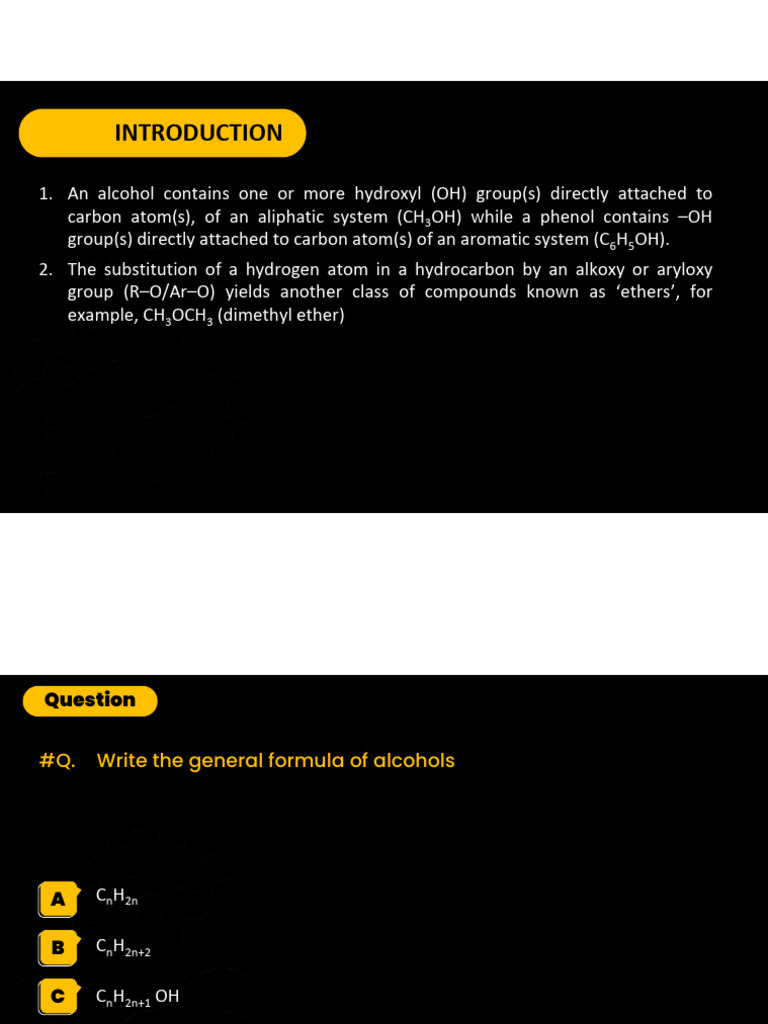 Understanding Alcohols: Types and Properties | PDF | Ester | Alkene
