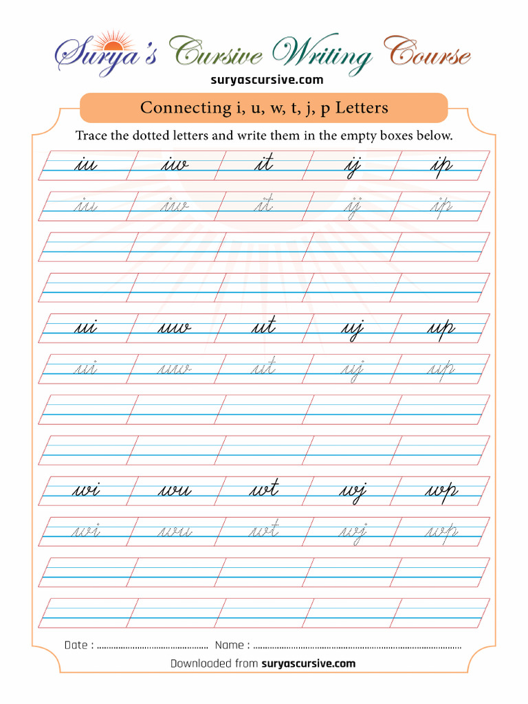 Connecting Letters IUWTJP | PDF