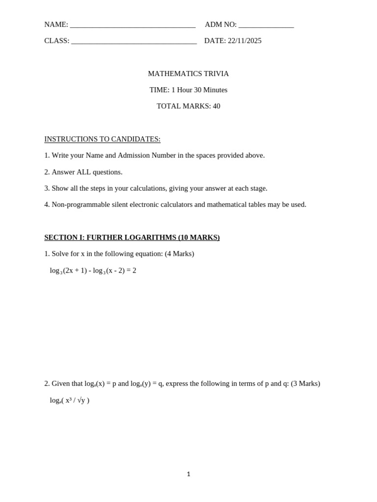 Maths Trivia | PDF | Speed | Area