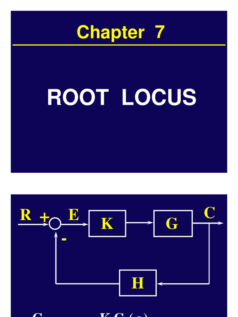 Ch-7 Root Locus and Contour Slide | PDF | Control Theory | Complex Number