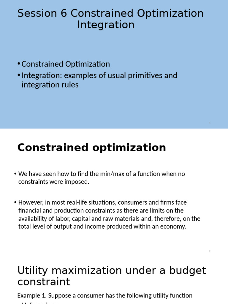 Math Economics Finance 6 | PDF | Mathematical Optimization ...