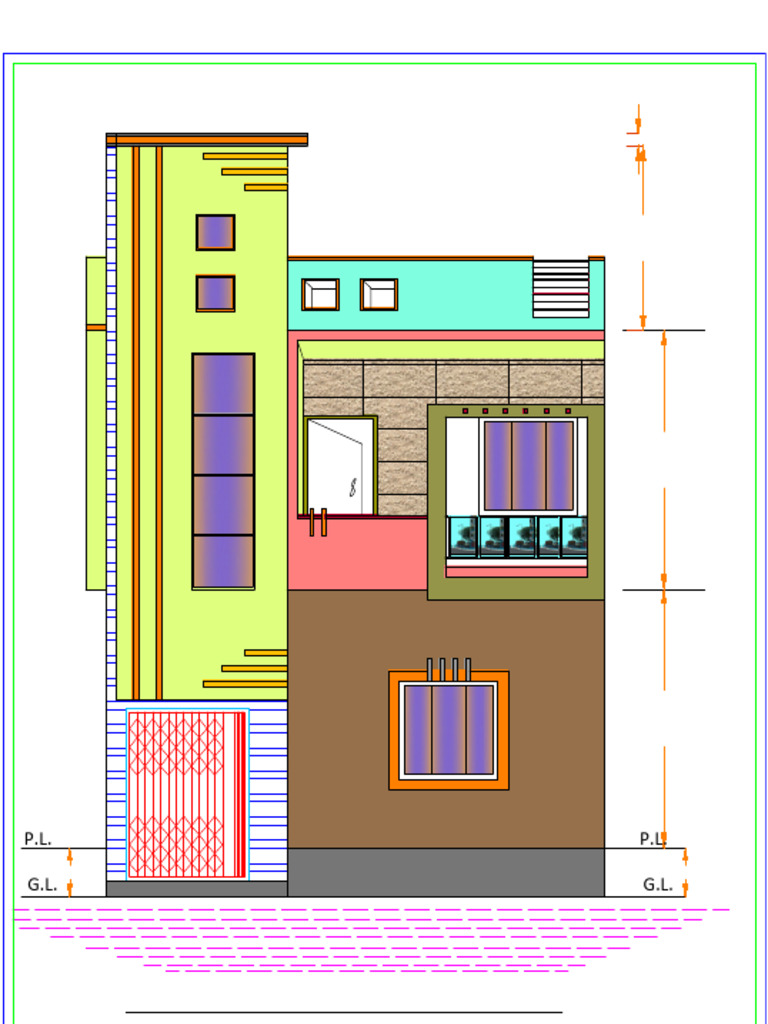 East Side Front Elevation Drawing | PDF