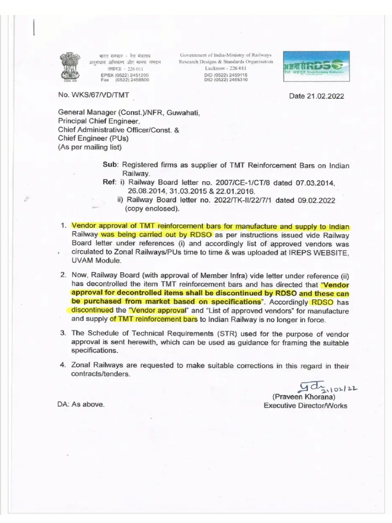 Rdso Letter | PDF