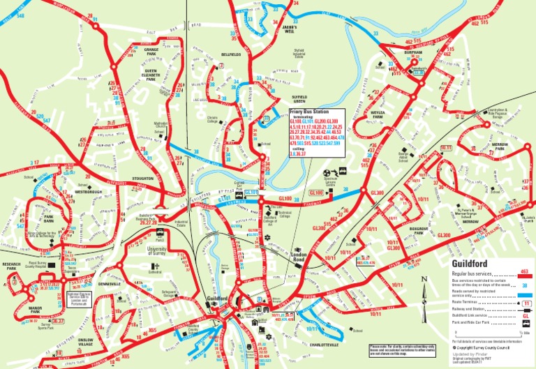 Guildford Town Map WEB | PDF | Leisure