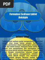 Macam-Macam Sediaan Tablet, Tujuan Dan Contoh | PDF