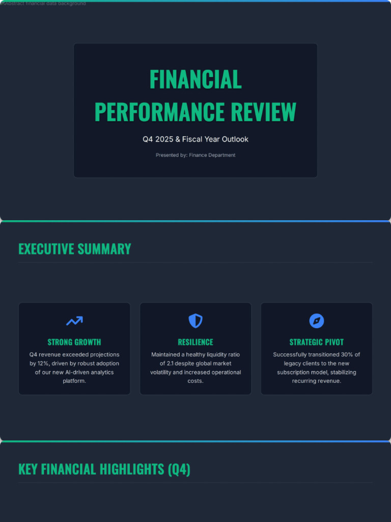 Financial Performance Review | PDF