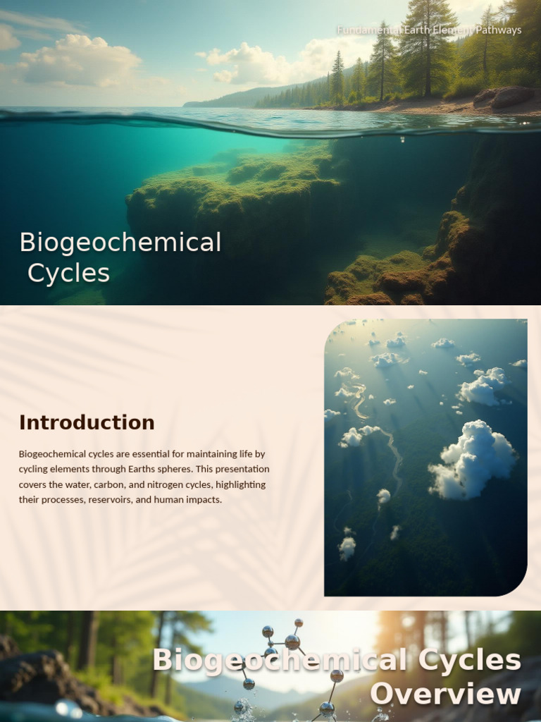Essential Biogeochemical Cycles Explained | PDF | Carbon Cycle | Water ...