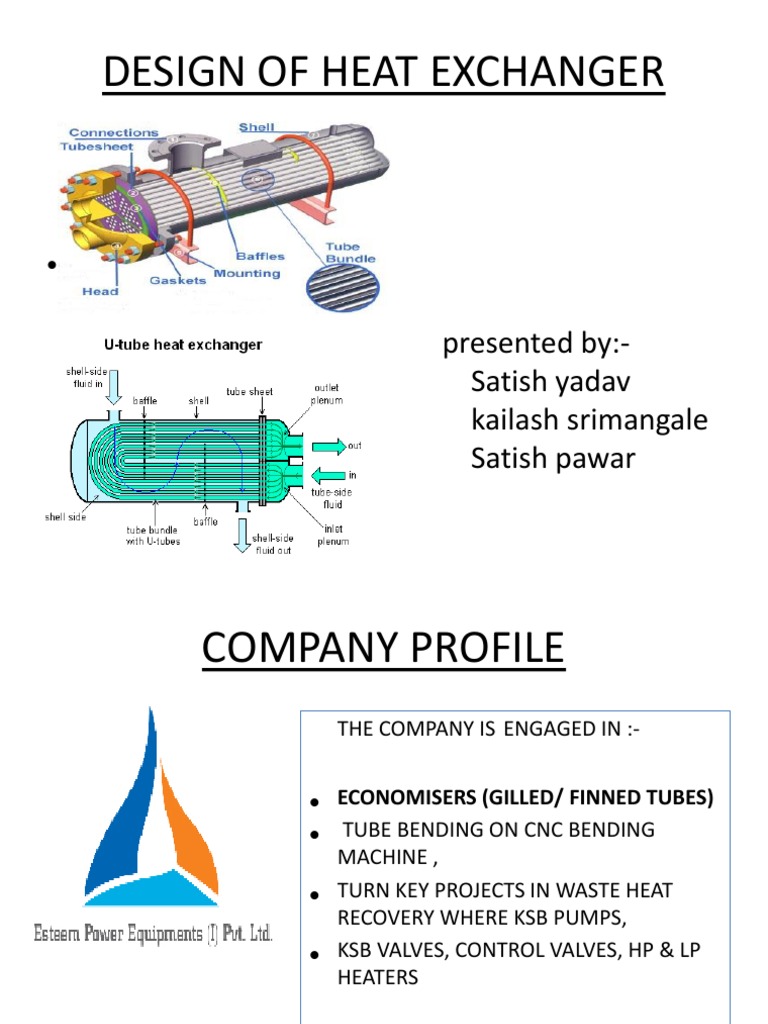 Shell and Tube Heat Exchanger Design | PDF | Heat Exchanger | Hvac