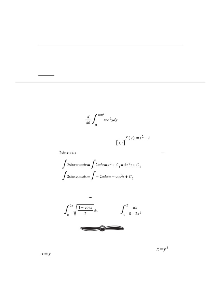 Integral Calculus Exam Questions | PDF | Integral | Calculus