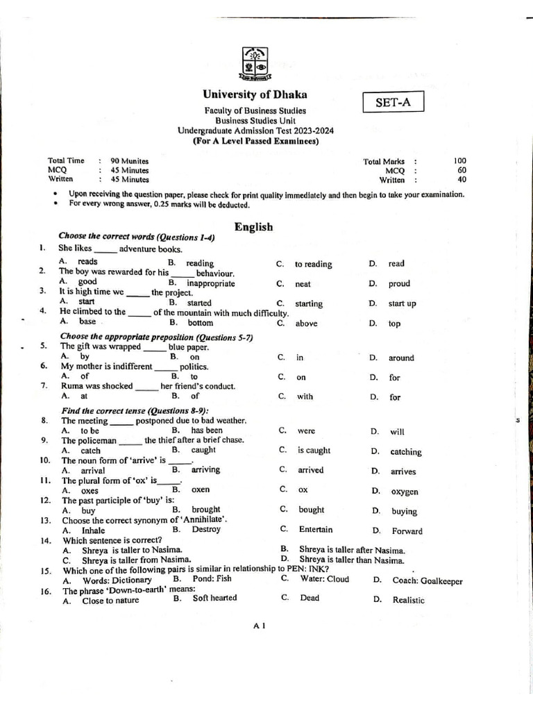 EM 2023-24 DU C Unit Question | PDF