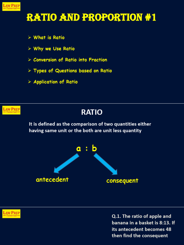 Understanding Ratios and Proportions | PDF | Ratio | Division (Mathematics)