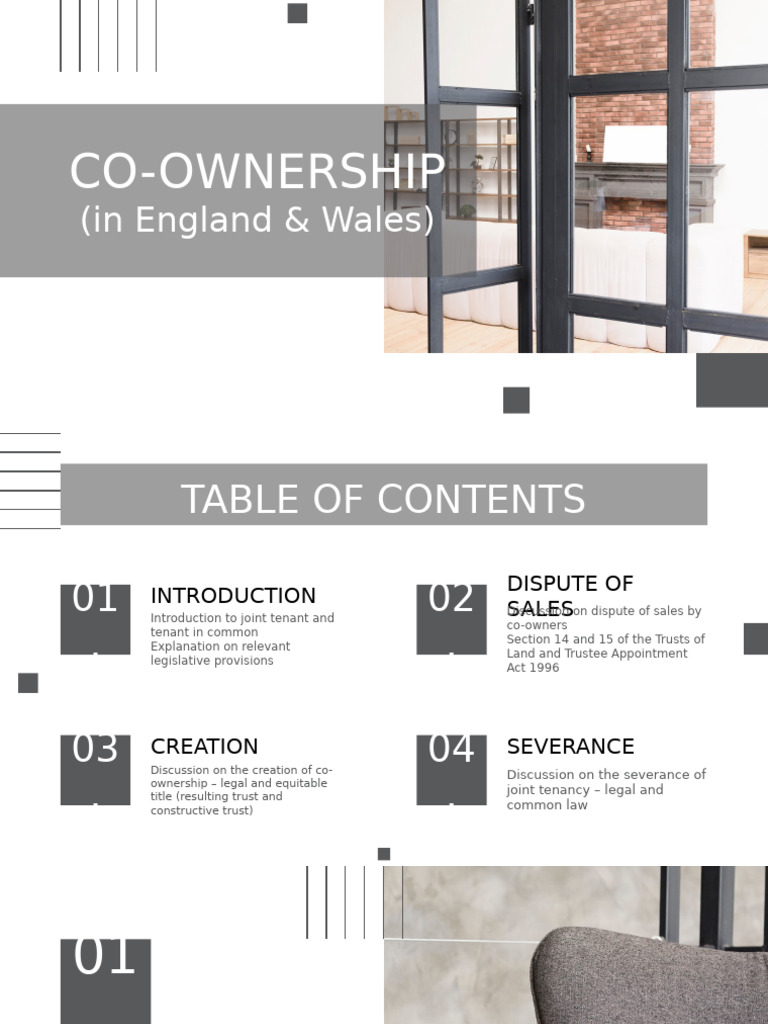 Co-Ownership in England & Wales Guide | PDF | Concurrent Estate | Legal ...