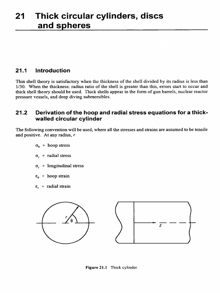 Thick Shell Theory: Stress Analysis | PDF | Sphere | Stress (Mechanics)