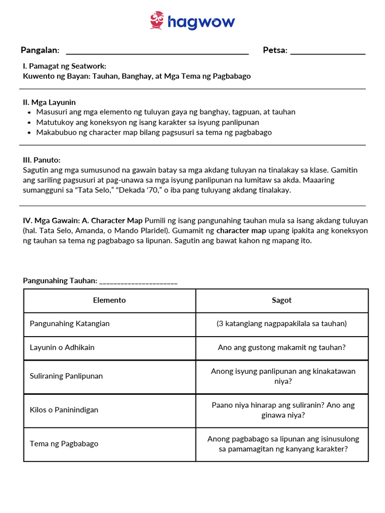 Aldrich Kyle Maravilla - Unit 1 w7 Grade 9 Seatwor | PDF