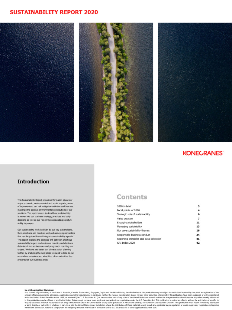 Konecranes 2020 | PDF | Taxes | Sustainability
