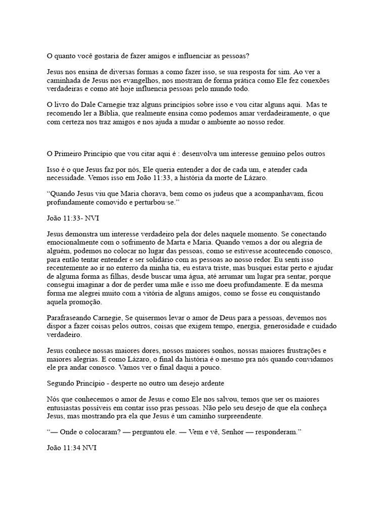 Pregação Compartilhe Jesus 01 - 12 - 24 | PDF | Jesus | Amor