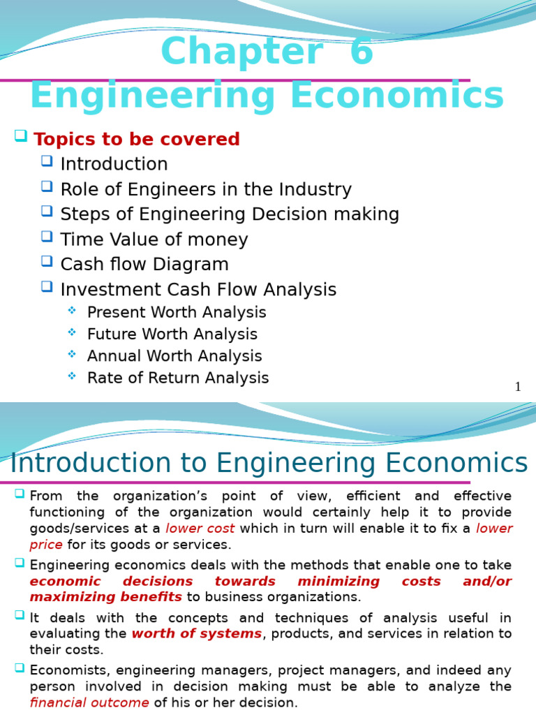Chapter 6-Engineering Economicshjjjyrjhj | PDF | Interest | Net Present ...