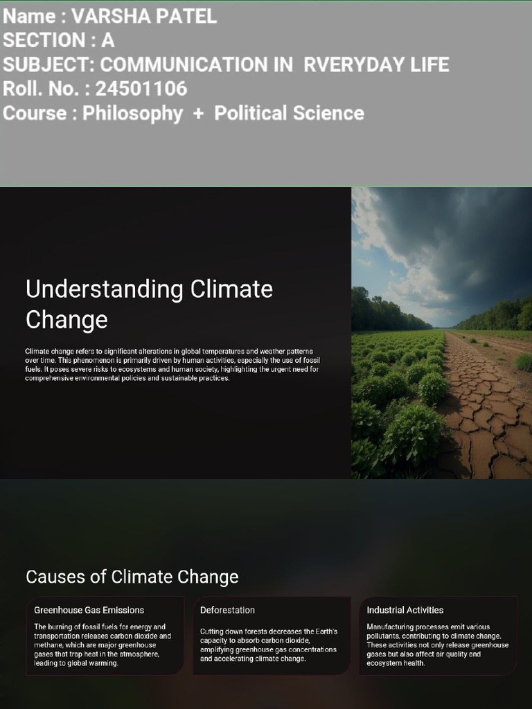 Understanding Climate Change | PDF