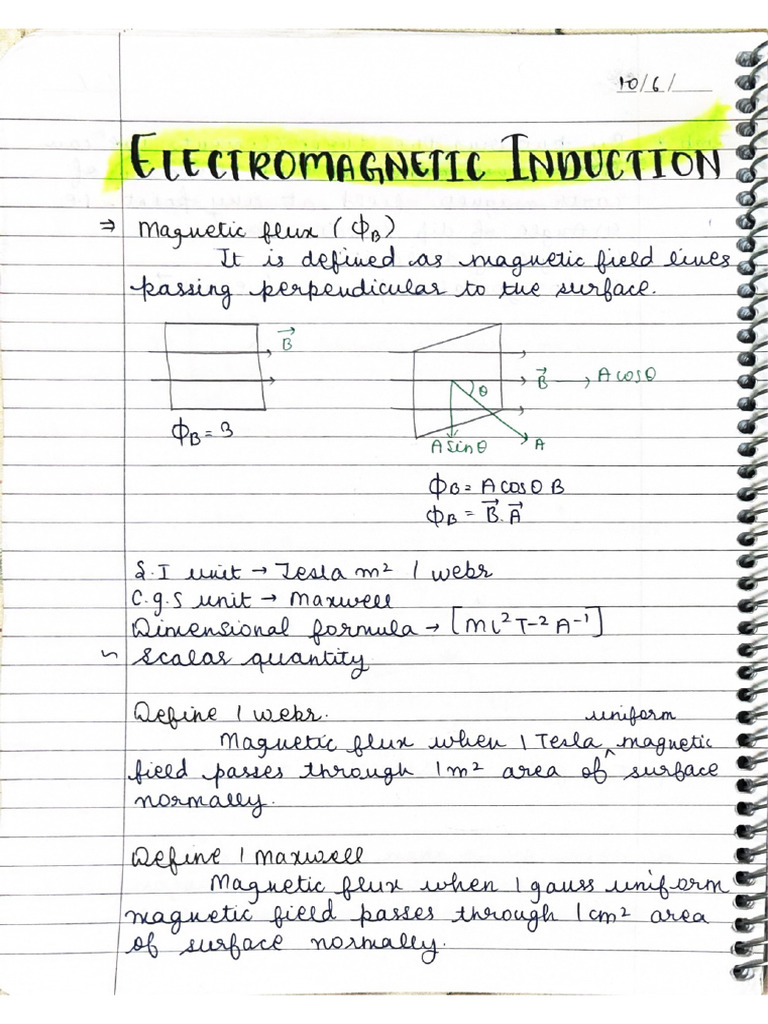 Electromagnetic Induction | PDF