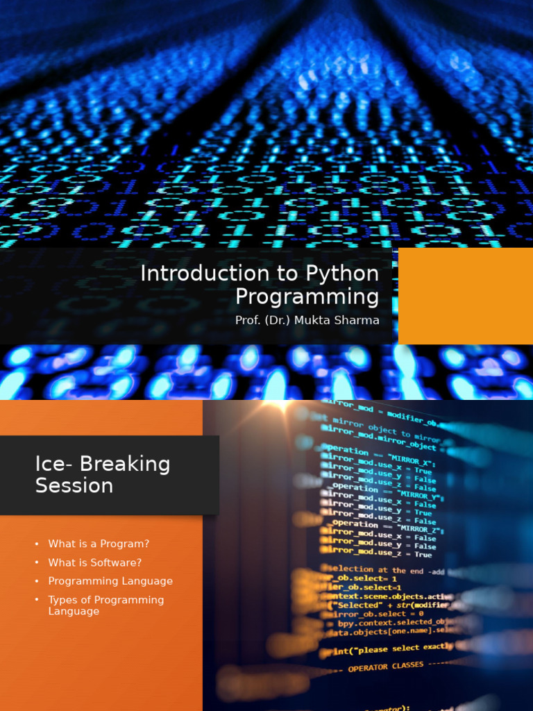 Introduction To Python | PDF | Integrated Development Environment | Python (Programming Language)