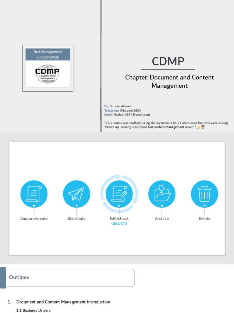 Document and Content Management Guide | PDF | Metadata | Records Management