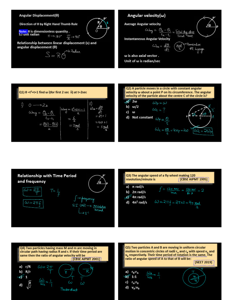 Edited - 60a94e765c0f1b0018436473 - ## - Circular Motion Lec 1 NOTES ...