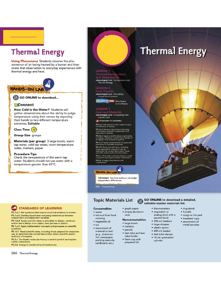 Topic 4 Thermal Energy | PDF