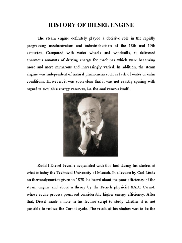 Evolution of the Diesel Engine | PDF | Diesel Engine | Internal ...