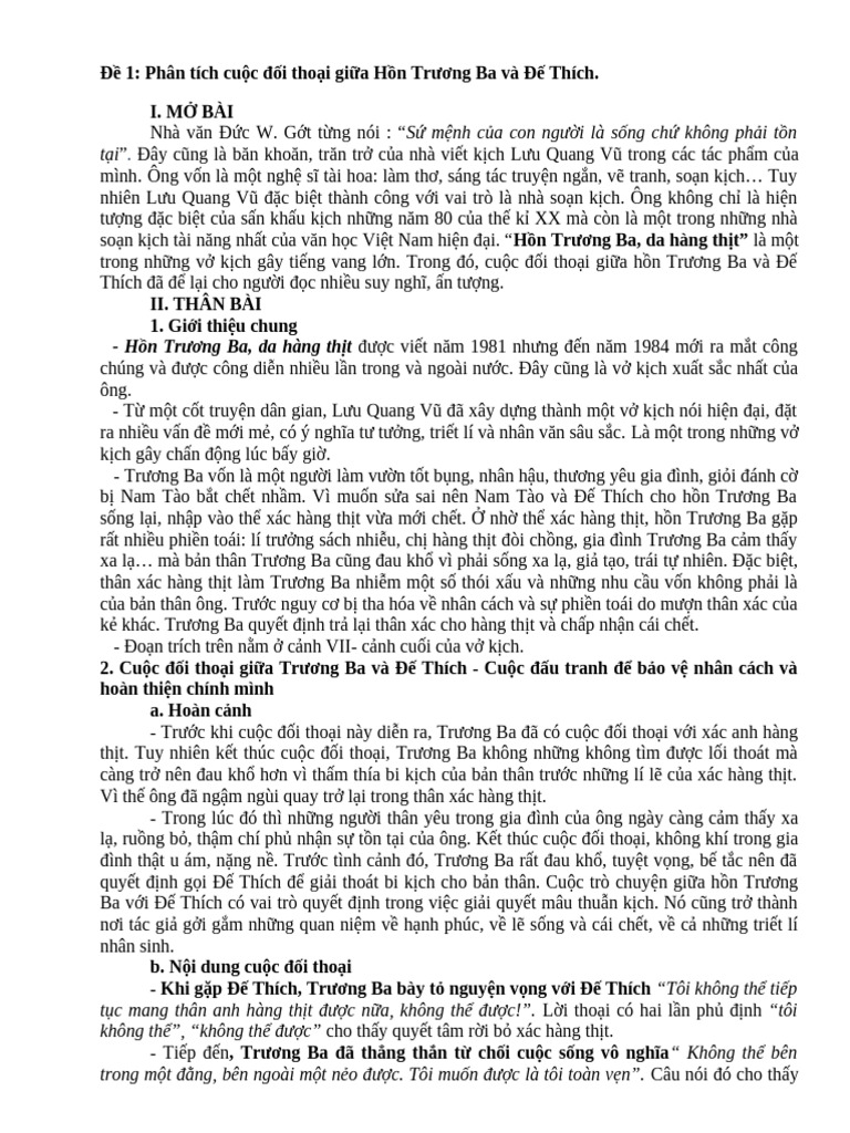Hồn Trương Ba, da hàng thịt | PDF