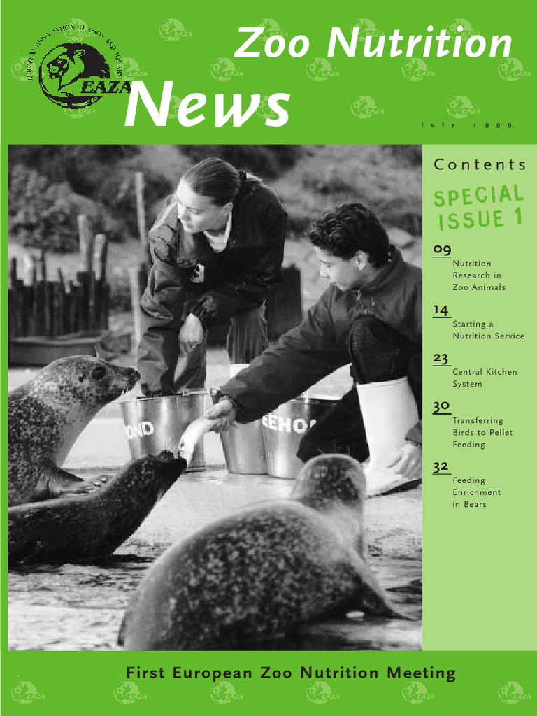 EAZA Zoo Nutrition News 1 99 | PDF | Zoo | Nutrition