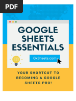 Google Sheets Starter Exercises | PDF | Spreadsheet | Computer Programming