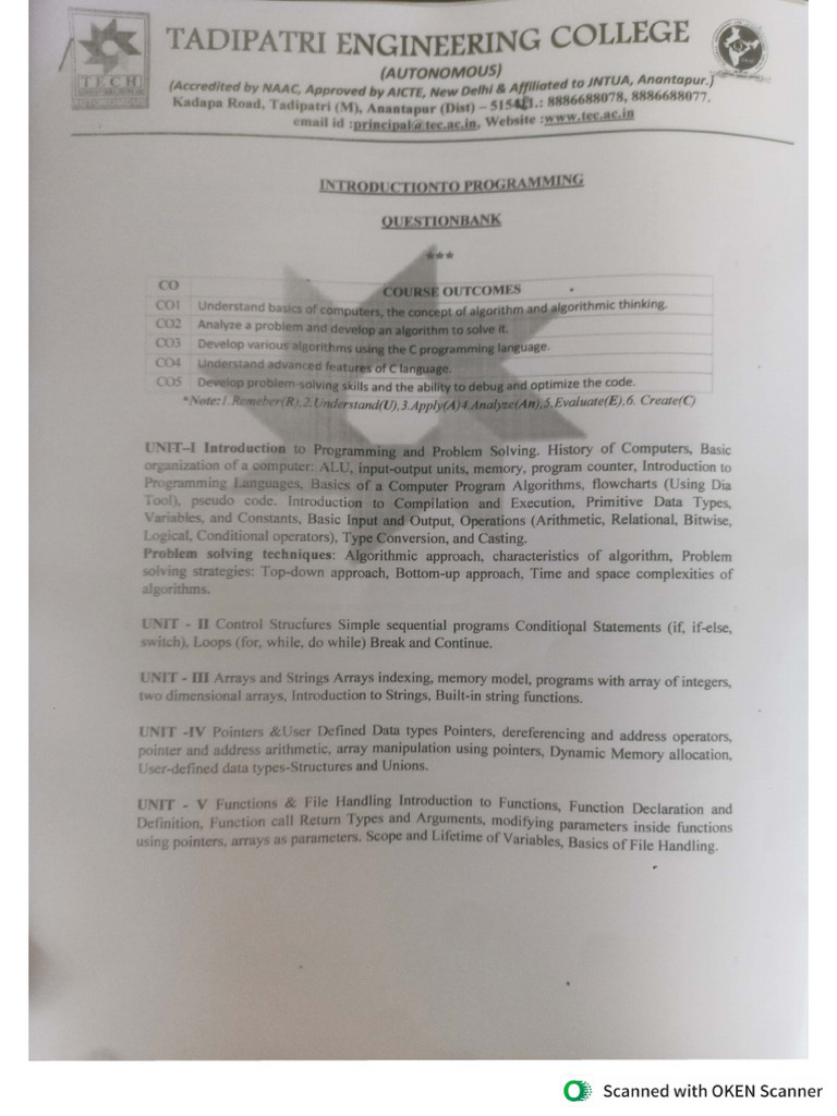 Ip Question Bank | PDF