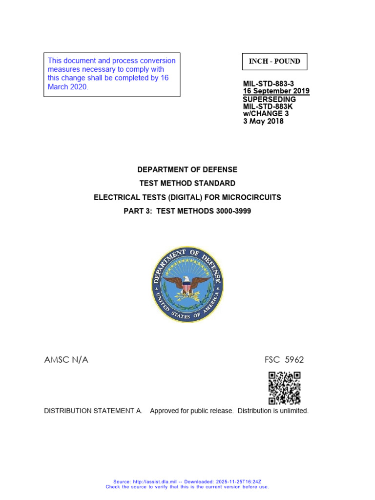 Mil STD 883 3 | PDF | Calibration | Accuracy And Precision