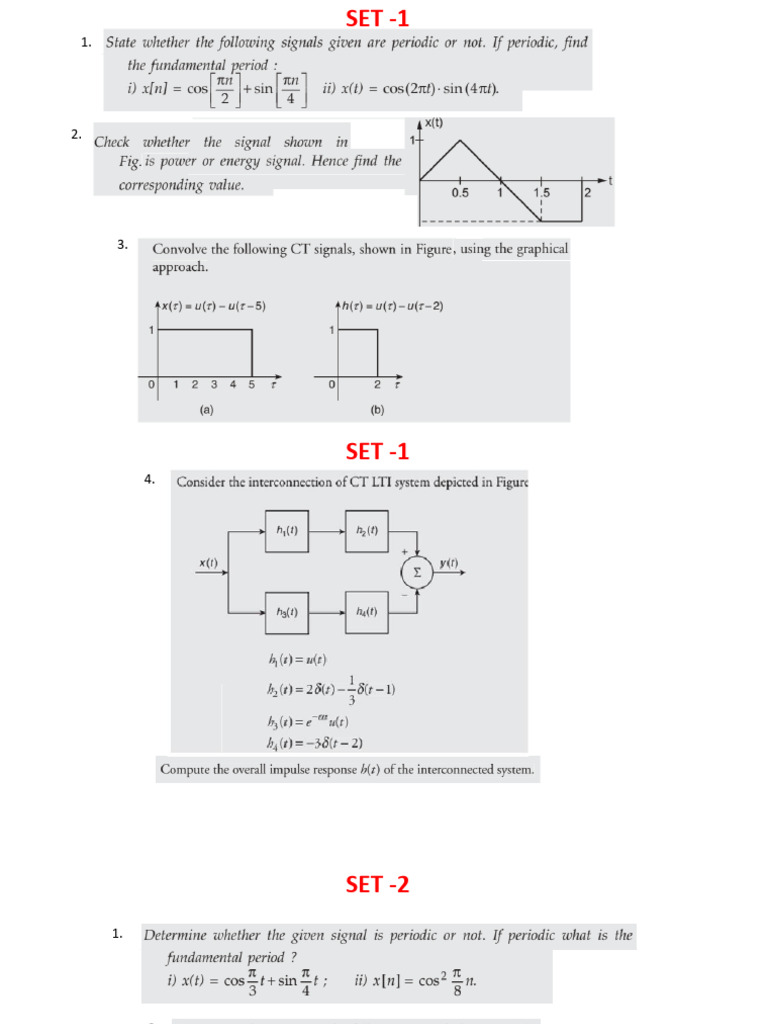 Tutorial Problems | PDF