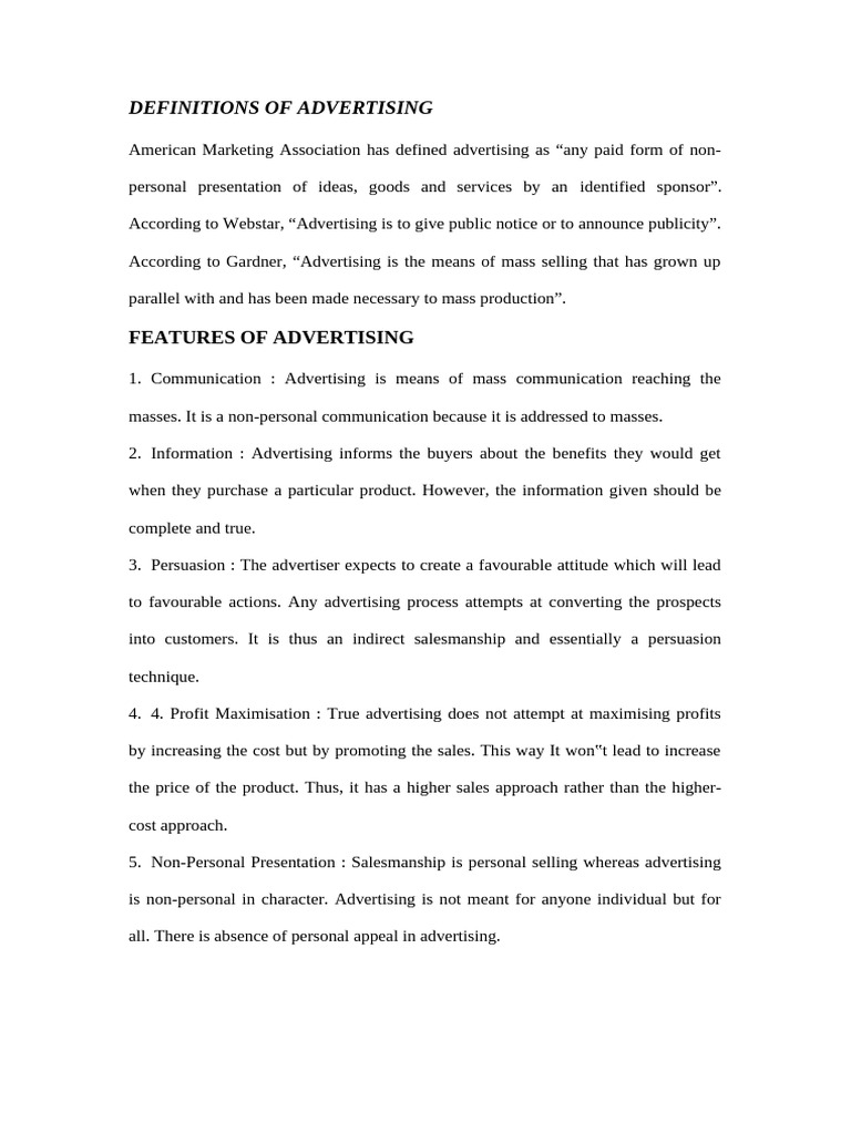 Advertisement 2 | PDF | Advertising | Sales