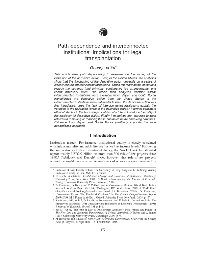 SSRN 3689511 | PDF | Lawsuit | Institution